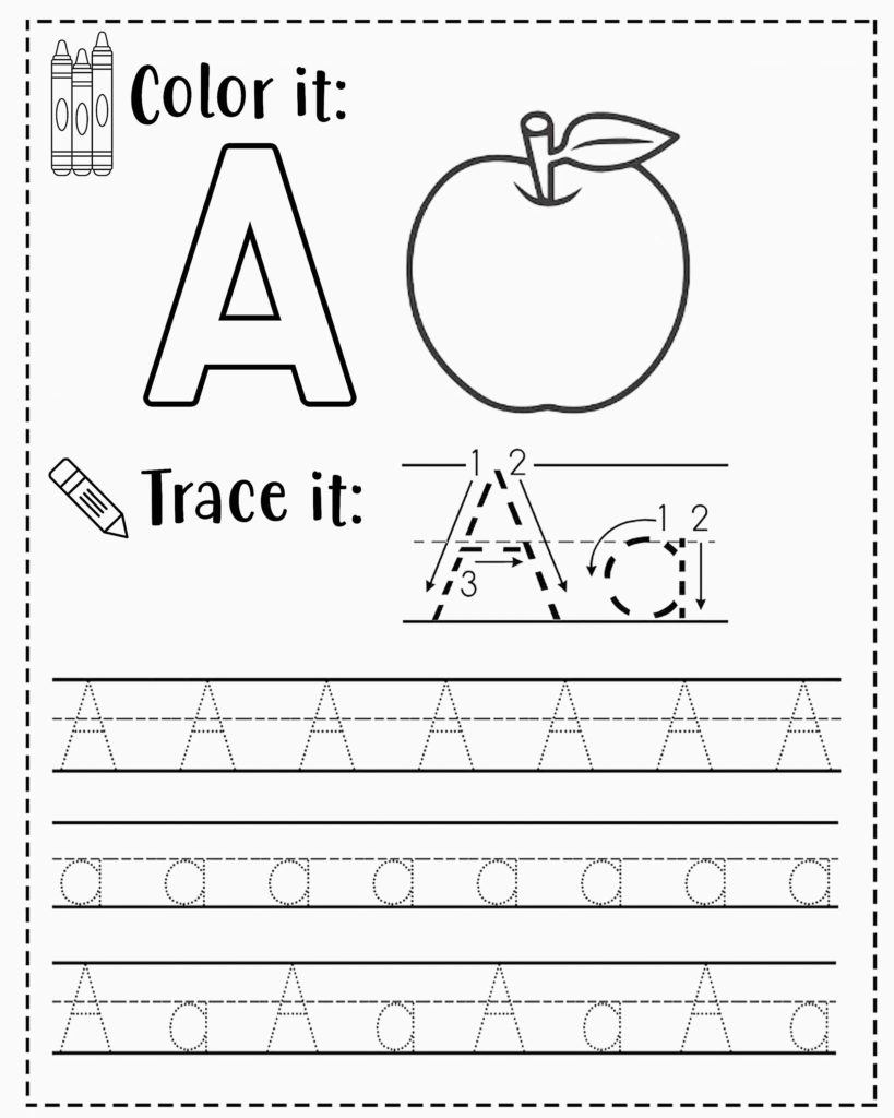 Free Abc Printables For Pre K Letter Tracing Worksheets