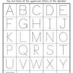 uppercase letter tracing sheets - Letter Tracing Worksheets