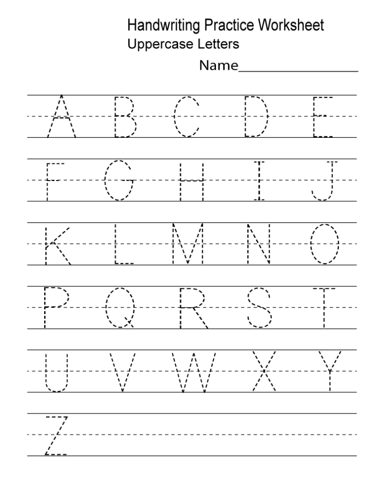 Kindergarten Worksheets PDF Free Download Handwriting Practice Sheets