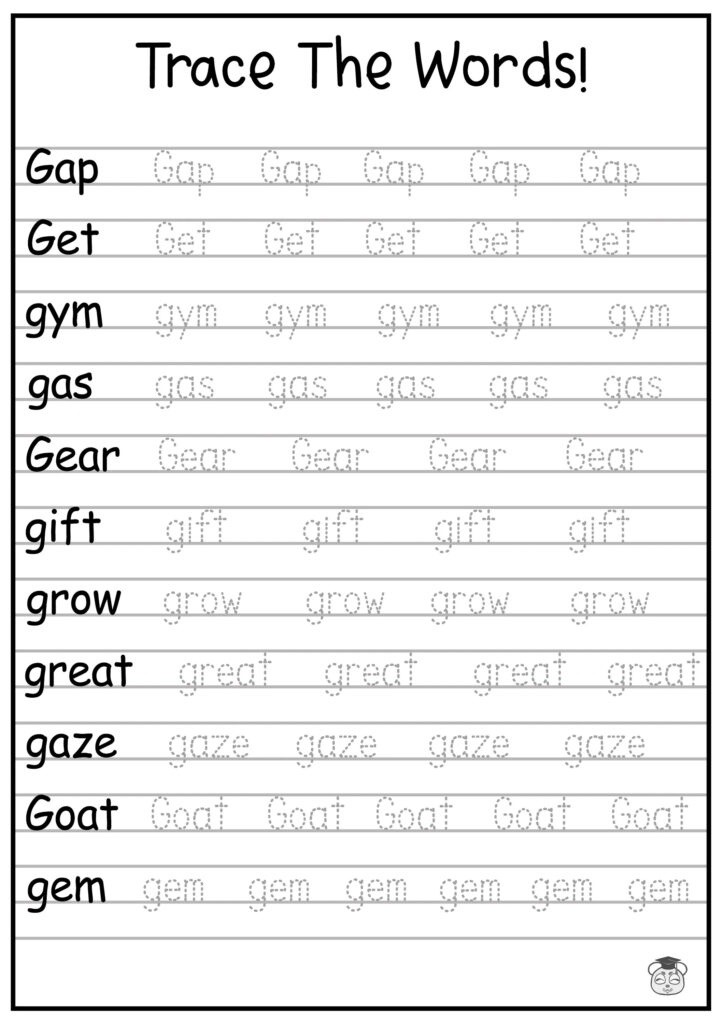 Tracing 3 Letter Words Worksheets - Letter Tracing Worksheets