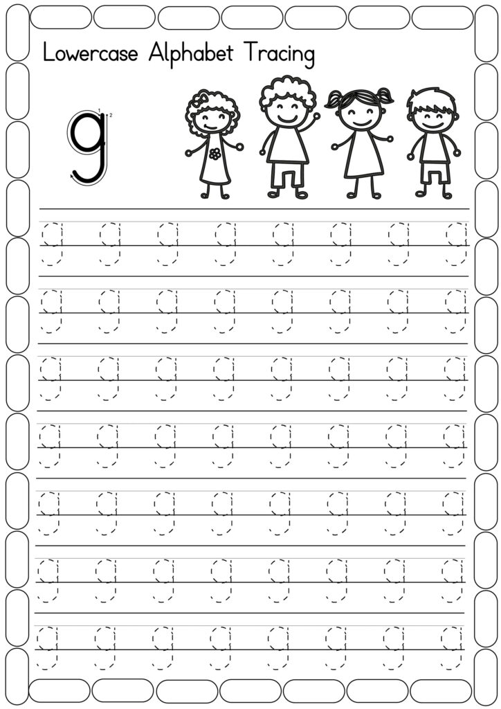 Alphabet Tracing 26 Printable Lower Case Alphabet Tracing Worksheets ...
